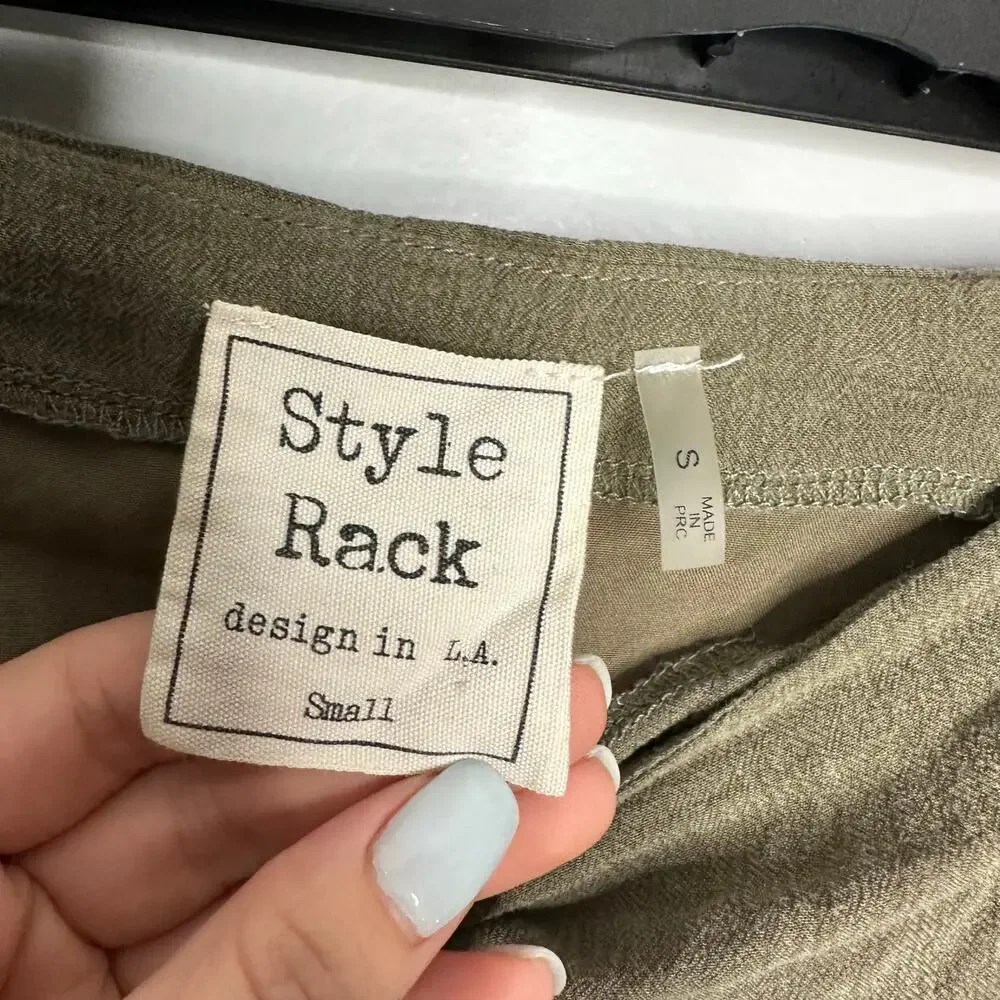 Style Rack | Skirts | Style Rack Wrap Skirt Women Small Olive Green ...